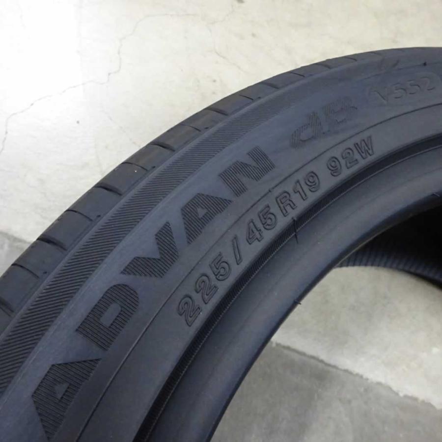 夏新品2022年製 4本SET 会社宛 送料無料 225/45R19 92W ヨコハマ ADVAN dB V552 C-HR エスティマ オデッセイ ヴェゼル エリシオン NO,Z3054 ...