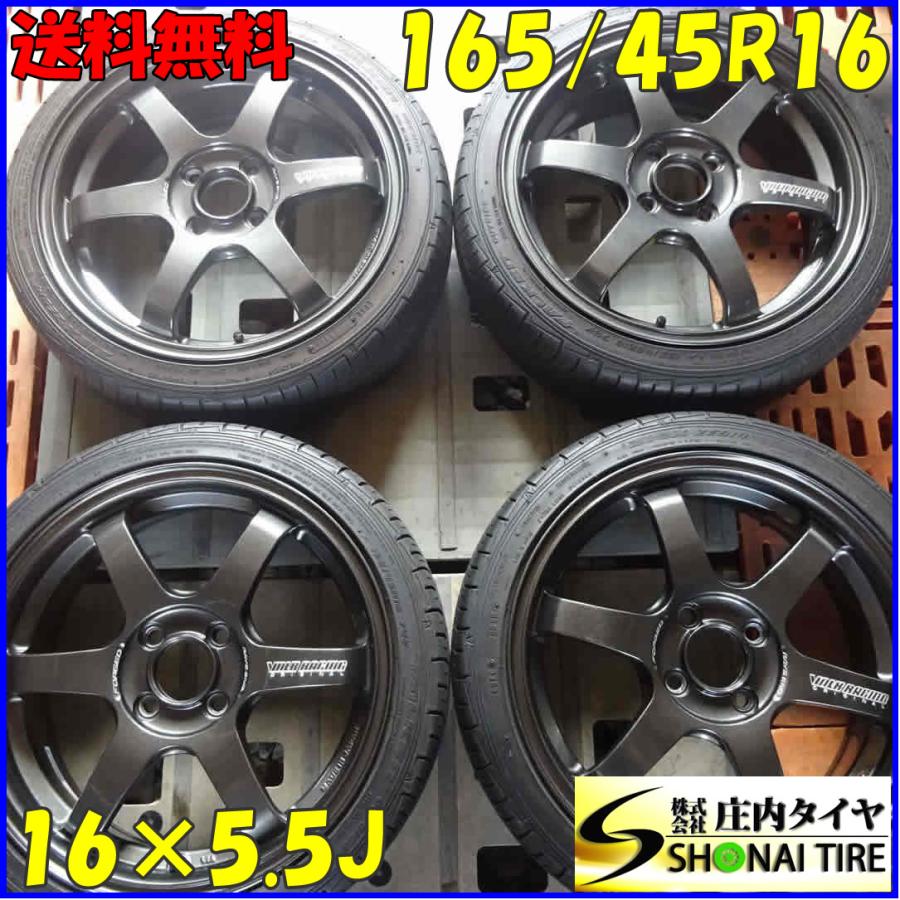 夏4本 会社宛送料無料 165/45R16×5.5Jファルケン ZIEX ZE914 FORGED 鍛造 RAYS VOLK RACING ...