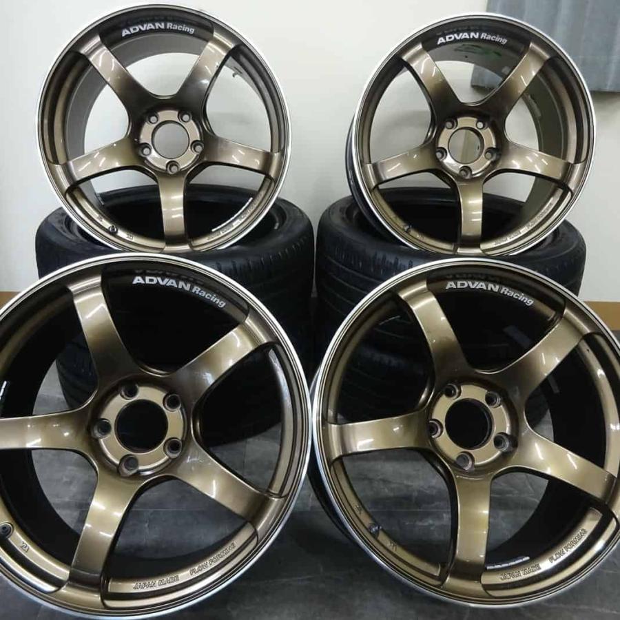 会社宛 4本 送料無料 18×9.5J ヨコハマ ADVAN Racing TC-4 アルミ 5穴 PCD 114.3mm +45 ハブ径73mm シルビア スカイライン 特価 NO ...