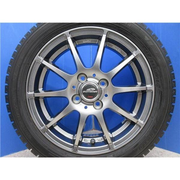 DUNLOP 送料無料 4本 ダンロップ WM03 165/55R15 スタッドレス タイヤ ホイール セット 国産 冬 22年製 4.5J +43 4H 100 デイズルークス N-BOX ...