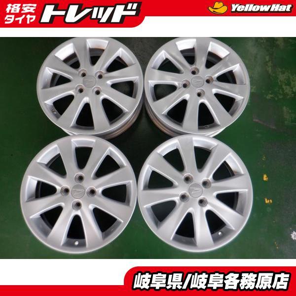 【中古ホイール4本】ダイハツ純正 16x4.5J+45 4H100 コペン ムーヴ キャスト 等 インチアップに！ 各 : タイヤショップトレッド - 通販 - Yahoo!ショッピング