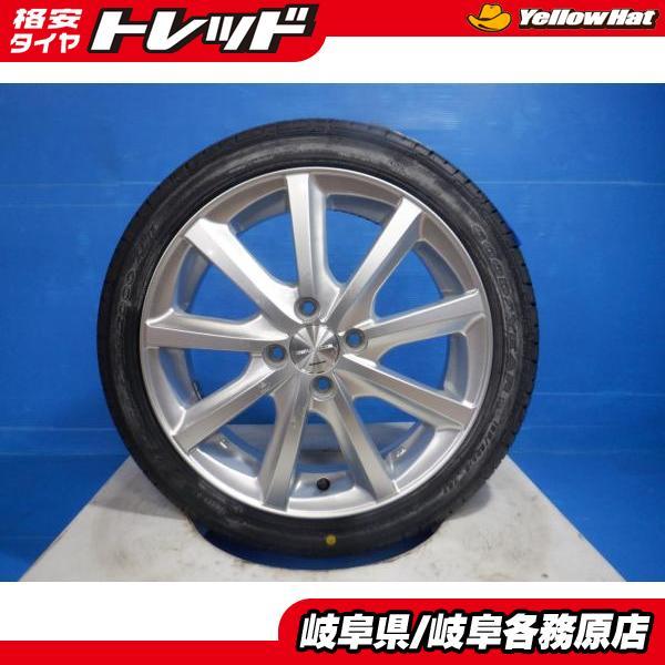 グッドイヤー 【中古ホイール新品タイヤ4本】SICUREZZN 16x4.5J+45 4H100 + EAGLE LS2000 165/50R16 コペン N-BOX 等 インチアップに 各 ...