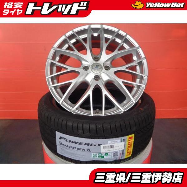 PIRELLI（ピレリ） 送料無料 205/45R17 POWERGY INPUL ミレニアム 17インチ 6.5J +40 4H100 新品 サマ−タイヤ 中古 ホイール ノート 伊 ...