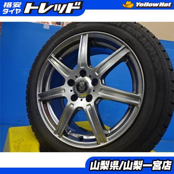 DUNLOP ★60系プリウス 17インチスタッドレスセット【中古】社外 17X7.0+38 5H114.3【新品】2021年製 ダンロップ ...