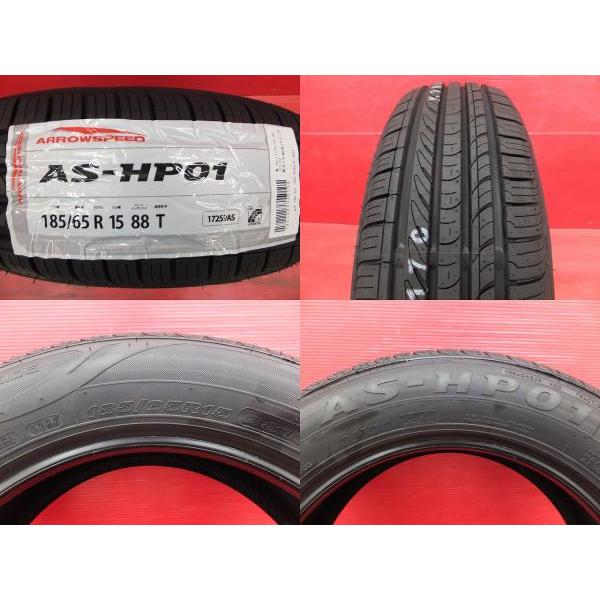 中古ホイール 新品夏タイヤ セット 23年製 アロースピード AS-HP01 185/65R15 ブリヂストン トップラン 15インチ フリード スパイク等 : タイヤショップトレッド ...
