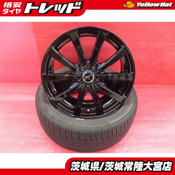 PIRELLI エクシーガ等 FANG DUEL ブラック 17インチ 7J+47 5H100 23年製 ピレリ P7EVO ...