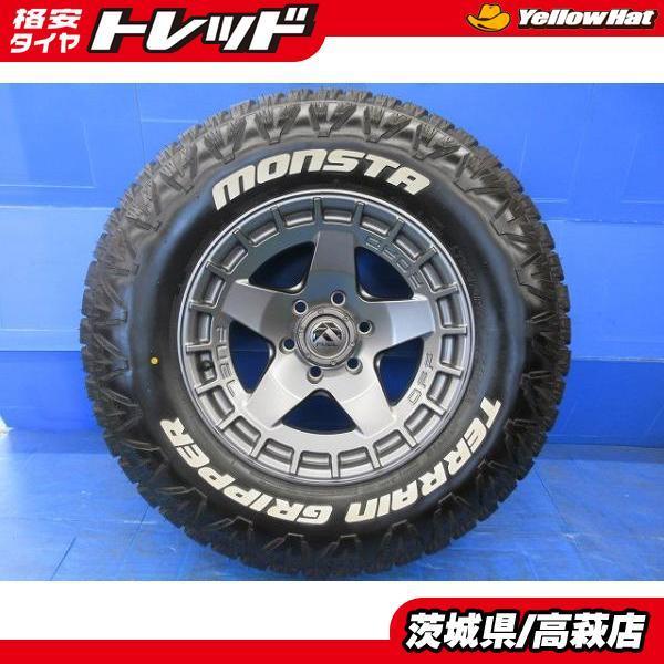 送料無料 中古ホイール タイヤ FUEL OFFROAD WARP D734 9J 17 +1 6H139.7 MONSTA TERRAIN ...