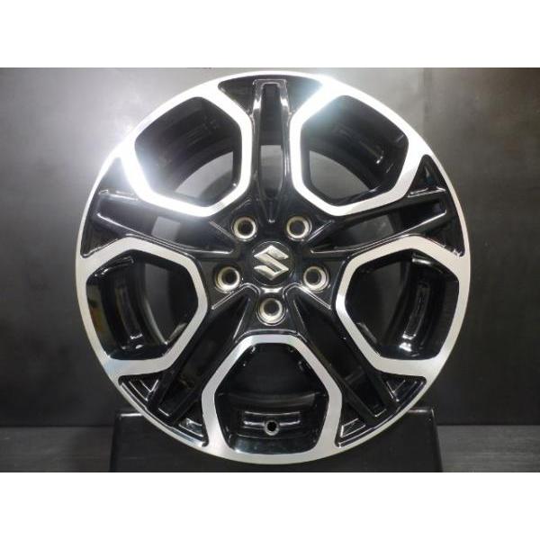 中古 ホイール 4本 スズキ スイフトスポーツ ZC33 純正 6.5J-17 +50 114.3 5H ブラックポリッシュ SX4 エスクード 流用 白河インター :e052 ...