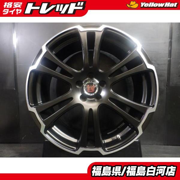 19インチ 4本セット 新品 アルミ TW1 7.5-19 5H 100 +50 ホイール 単品 プリウス カローラツーリング インプレッサ ...