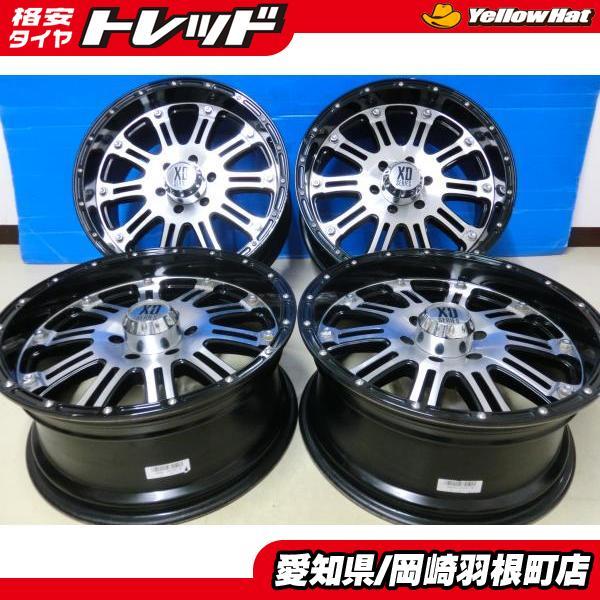 プラド SUV 20インチ 中古 アルミ 4本 set MLJ KMC XD795 20×9.0J ET19 6H139.7 ブラック ...