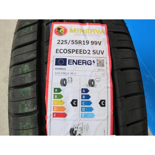 CX-5 CX-8 新品 夏タイヤ 4本 225/55R19 99V MINERVA ECOSPEED2 SUV エクストレイル エスクード CR-V ハリアー ミネルバ KG2P 岡崎 ...