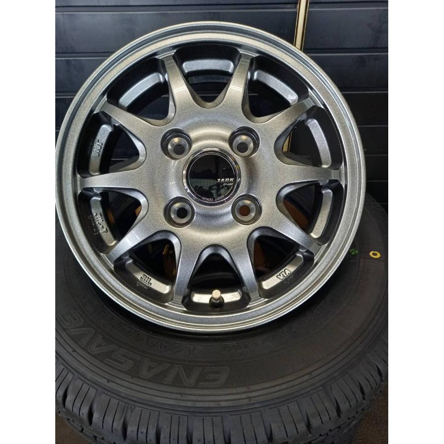 【2024年製】ダンロップ エナセーブ VAN01 145R12 8PR+JP202 4Jx12 +42 4H100 タイヤ・ホイール4本SET 車検対応 安心のJWL-T規格 : tire ...