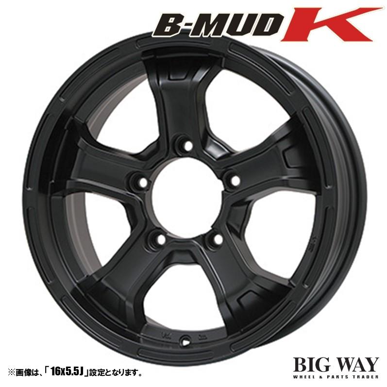 ホイール4本セット BIGWAY ビッグウェイ B-MUD K ビーマッドケイ 15インチ リム幅5.5J インセット+5 5穴 PCD139 ...