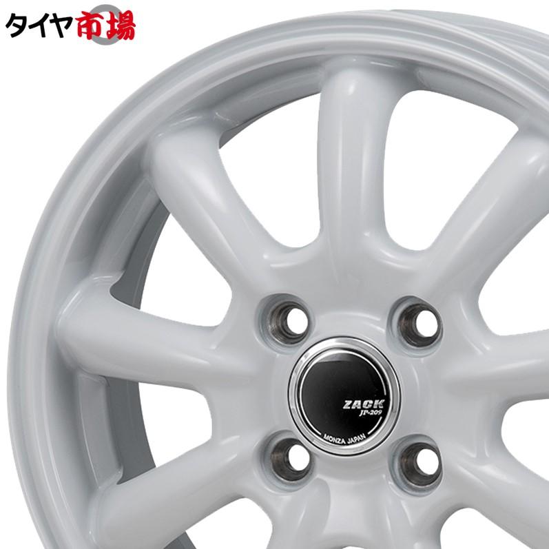 MONZA JAPAN ホイール4本セット ジャパン三陽 ZACK ザック JP-209 14インチ リム幅4.5J インセット+45 4穴 PCD100 Limited White ...
