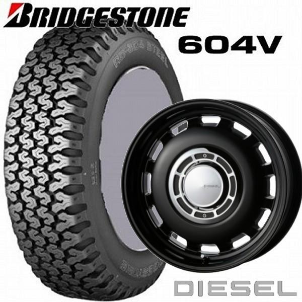 BRIDGESTONE（ブリヂストン） 145/80R12 80N M+S 軽トラック・バン用 オールシーズンタイヤブリヂストン 604V ...