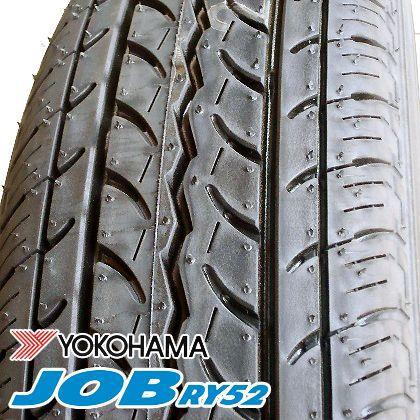 ヨコハマタイヤ 145R12 6PR 軽トラック・軽バン用【アルミ付低燃費タイヤ4本セット】 YOKOHAMA JOB RY52 12X4.00B 4穴 PCD：100 Exceeder ...