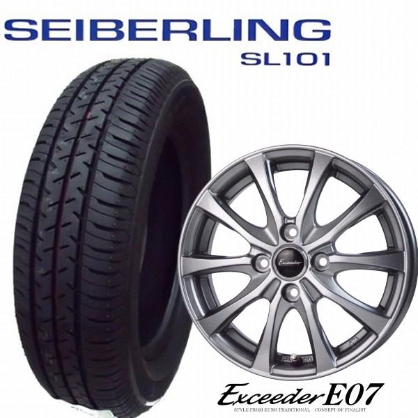 BRIDGESTONE 165/65R13 SEIBERLING SL101/セイバーリング SL101 13x4.00B Exceeder E07/エクシーダー E07 : タイヤマート24 ...