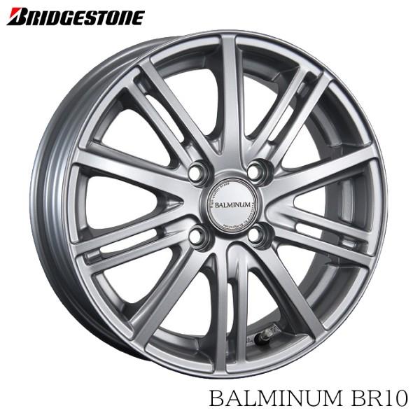 BRIDGESTONE ホンダ軽自動車 ホンダ球面ナット対応【アルミ単品4本価格】BALMINUM BR10/バルミナ BR10 14X4 ...