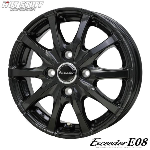 軽トラ＆軽バン【アルミ単品4本価格】Exceeder E08/エクシーダー E08 12X3.50B 4穴 PCD：100 b : タイヤマート24ヤフー店 - 通販 - Yahoo!ショッピング