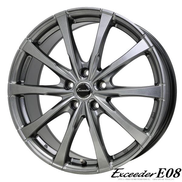 MONZA JAPAN 新型シエンタ トヨタ純正平座ナット対応【アルミ単品4本価格】Exceeder E08/エクシーダー E08 15X6.0J 5穴 PCD：100 : タイヤマート24 ...