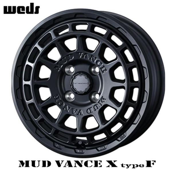 WEDS プロボックス/ルーミー/タンクなど【アルミ単品4本価格】WEDS MUD VANCE X type F/マッドヴァンス タイプF 14X5.0J 4穴 PCD：100 : タイヤ ...