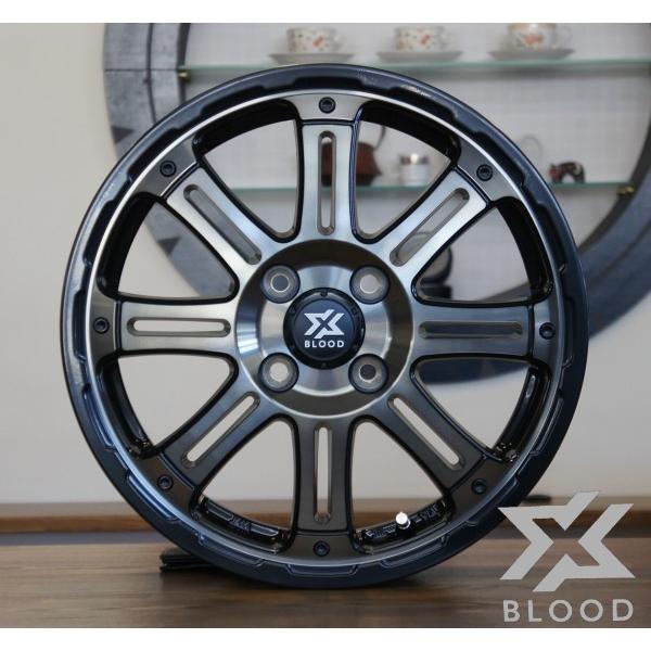 BRIDGESTONE（ブリヂストン） 軽自動車【アルミ単品4本価格】X BLOOD XB01 14X4.5J 4穴 PCD：100ms ...