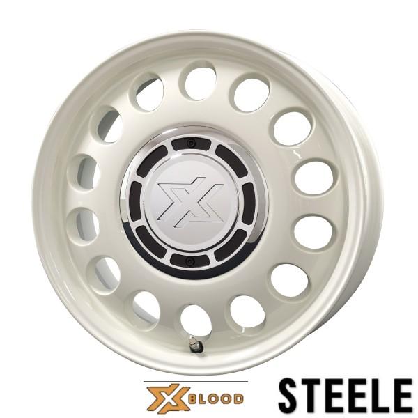 軽トラ、バン専用【アルミ単品4本価格】X BLOOD STEELE/スティール 12X4.00B 4穴 PCD：100 : タイヤマート24 ...