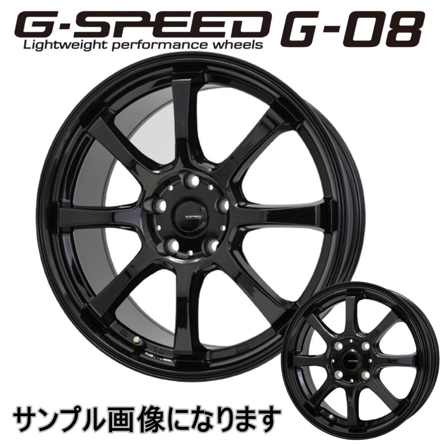HOT STUFF ホットスタッフ G.SPEED G08 18インチ8.0J インセット+42 PCD114.3 5穴(MBK) 4本セット ...