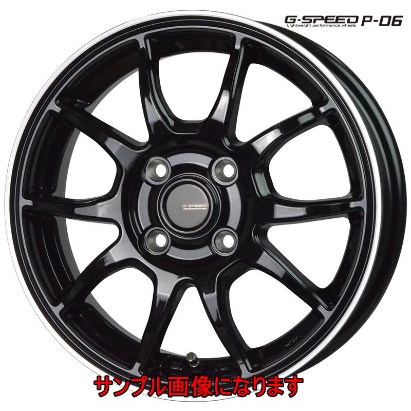 HOT STUFF ホットスタッフ G.SPEED G・スピード P-06 ホイール 4本セット 16インチ 5.0J +45 4/100 BK/リムP (送料無料一部地域除)沖縄・離島は発送 ...
