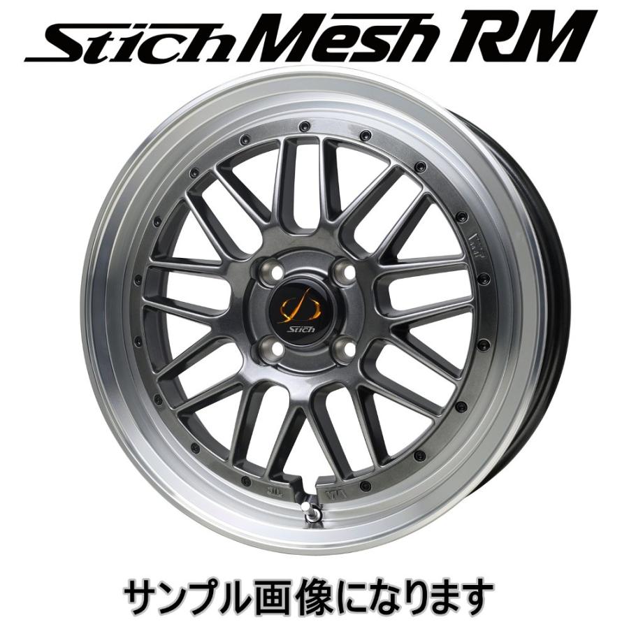 HOT STUFF ホットスタッフ Stich Mesh RM シュテッヒ メッシュRM 15インチ 6.5J インセット+38 PCD100 4本セット SRM-03 : トータルクリエイト ...