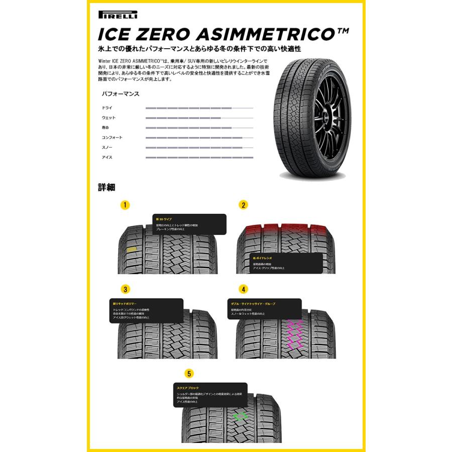 235/60R18 107H XL ピレリ アイスゼロ アシンメトリコ(4069900) INFINITY F10 スタッドレスタイヤホイール4本セット : タイヤプライス館 - 通販 ...