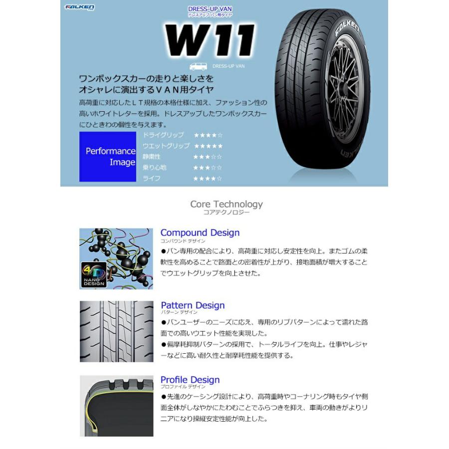 215/60R17C 109/107N FALKEN W11 MUDVANCE X Type M サマータイヤ ホイール4本セット : タイヤプライス館 - 通販 - Yahoo!ショッピング