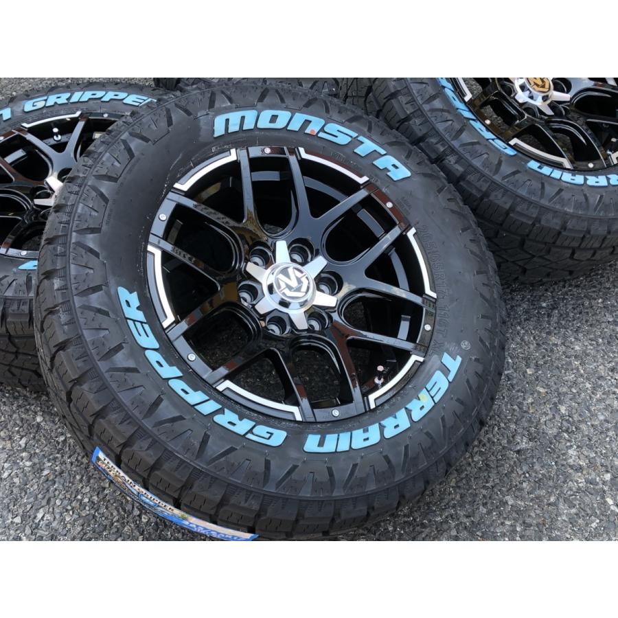 4本セット MUDVANCE04 17x8.0J 6/139.7 +20 BP MONSTA TERRAIN GRIPPER A/T 265/65R17 ホワイトレター プラド ハイラックス ...