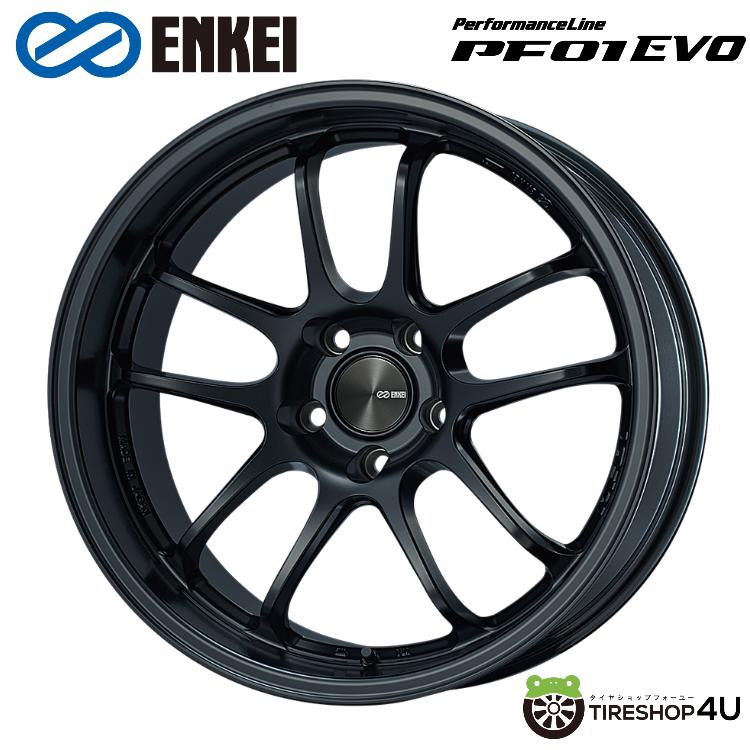 ENKEI 4本購入で送料無料 Performance Line PF01EVO 18x9.5J 5/114.3 +45 MBK マットブラック 新品ホイール1本価格 【代引き不可 ...