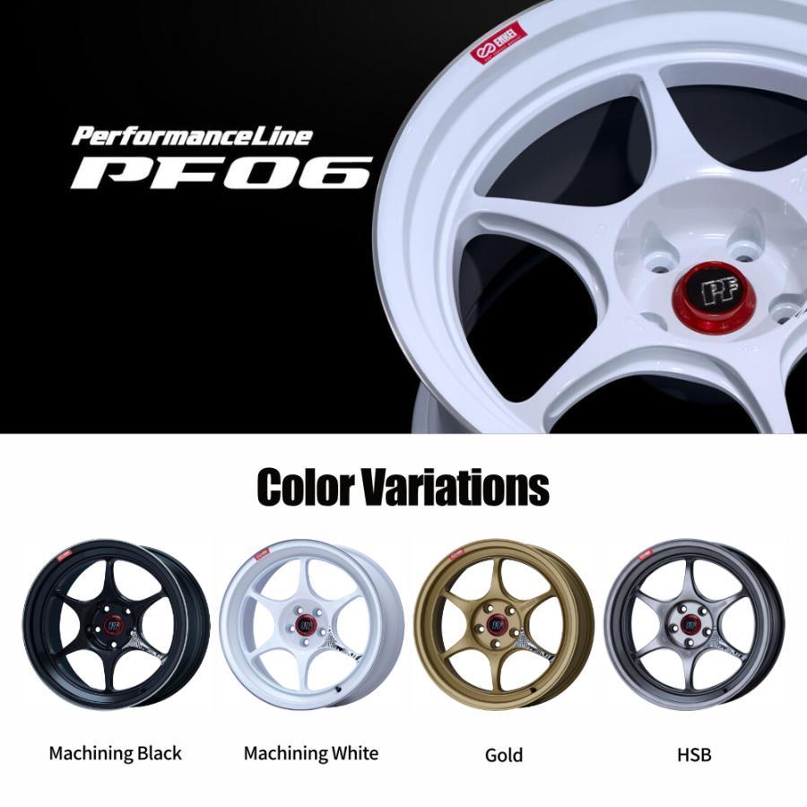 ENKEI 4本購入で送料無料 Performance Line PF06 17x9.5J 5/114.3 +22 MW マシニングホワイト 新品ホイール1本価格 【代引き不可】 : TIRE ...