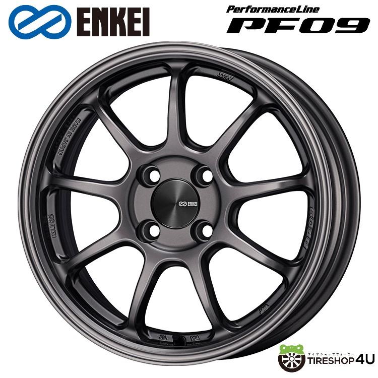ENKEI 4本購入で送料無料 Performance Line PF09 15x6.0J 4/100 +42 DS ダークシルバー 新品ホイール1本価格 【代引き不可】 : TIRE ...