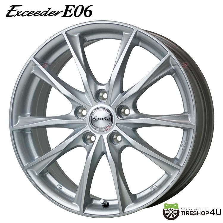 HOT STUFF 4本購入で送料無料 Exceeder E06 16x6.5J 5/114.3 +37T MS メタルシルバー 新品ホイール1本価格 【代引き不可】 ※トヨタ純正平座ナット ...