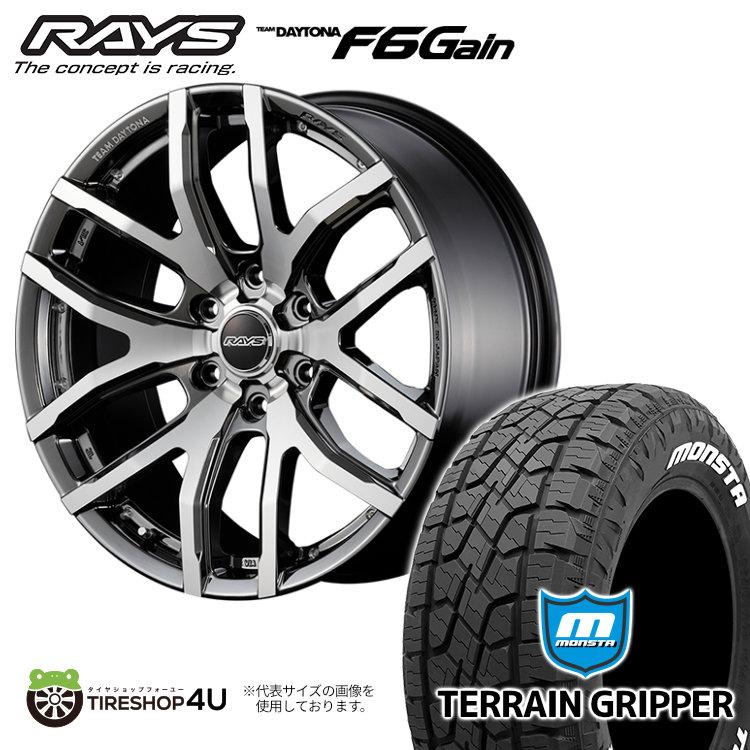 RAYS タイヤホイール4本セット TEAM DAYTONA F6 Gain 17x8.0J 6/139.7 +20 SAL MONSTA TERRAIN GRIPPER 265/65R17 ...