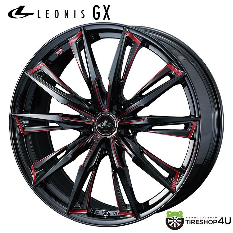 WEDS LEONIS GX 17インチ 17x7.0J 5/100 +47 BK/SC(RED) ブラック/SCマシニング(レッド) 新品ホイール1本価格 【代引き不可】 : TIRE ...
