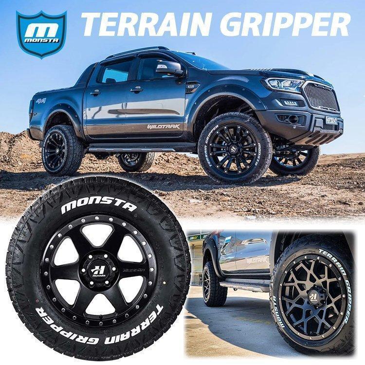 MONSTA TYRES 4本セット 265/60R18 2025年製 モンスタ TERRAIN GRIPPER 265/60-18 114T XL RWL ホワイトレター サマータイヤ 新品 ...