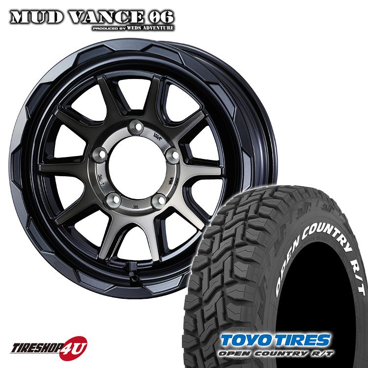 タイヤホイール4本セット MUD VANCE 06 16x5.5J 5/139.7 +22 BPBC TOYO OPEN COUNTRY R/T 185/85R16 105/103N LT ...