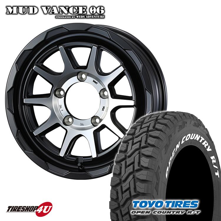 WEDS タイヤホイール4本セット MUD VANCE 06 16x6.0J 5/139.7 -5 MBP TOYO OPEN COUNTRY R/T 235/70R16 106Q ホワイト ...