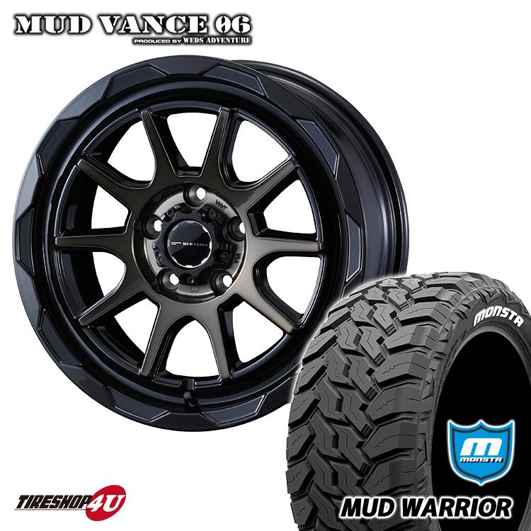 WEDS タイヤホイール4本セット MUD VANCE 06 16x7.0J 5/114.3 +38 BPBC MONSTA WARRIOR 235/70R16 104/101Q LT RWL ...