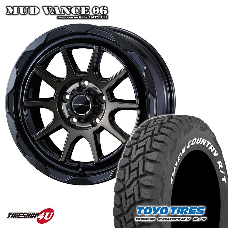 WEDS タイヤホイール4本セット MUD VANCE 06 16x7.0J 5/114.3 +38 BPBR TOYO OPEN COUNTRY R/T 235/70R16 106Q ...