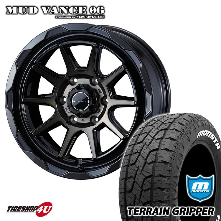 WEDS タイヤホイール4本セット MUD VANCE 06 17x8.0J 6/139.7 +20 BPBR MONSTA TERRAIN GRIPPER 265/70R17 115T ...