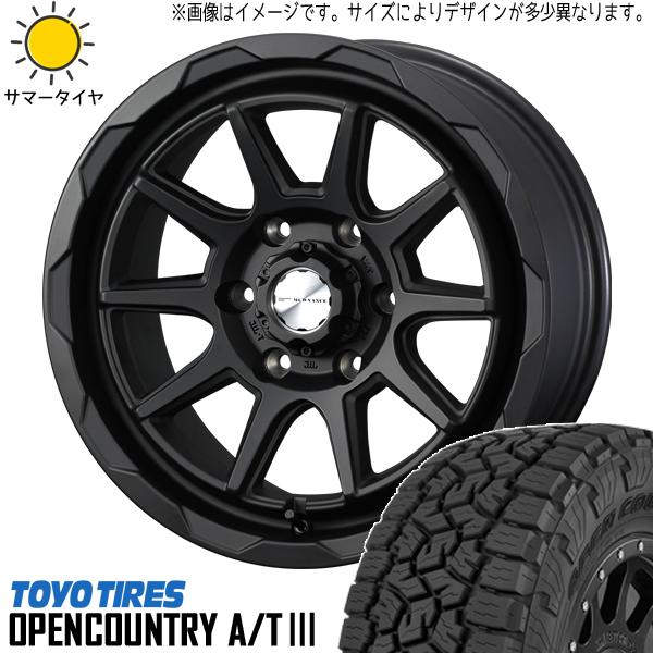 OPEN COUNTRY ジムニーシエラ JB74 225/70R16 ホイールセット | トーヨー オープンカントリー AT3 & マッドヴァンス06 16インチ 5穴139.7 : オール ...