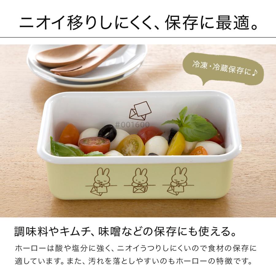 富士ホーロー ミッフィー 保存容器 ホーロー 浅型角容器 角型 Mサイズ 蓋付き 直火 オーブン対応 冷蔵 冷凍 miffy FUJIHORO : TIS - 通販 - Yahoo!ショッピング