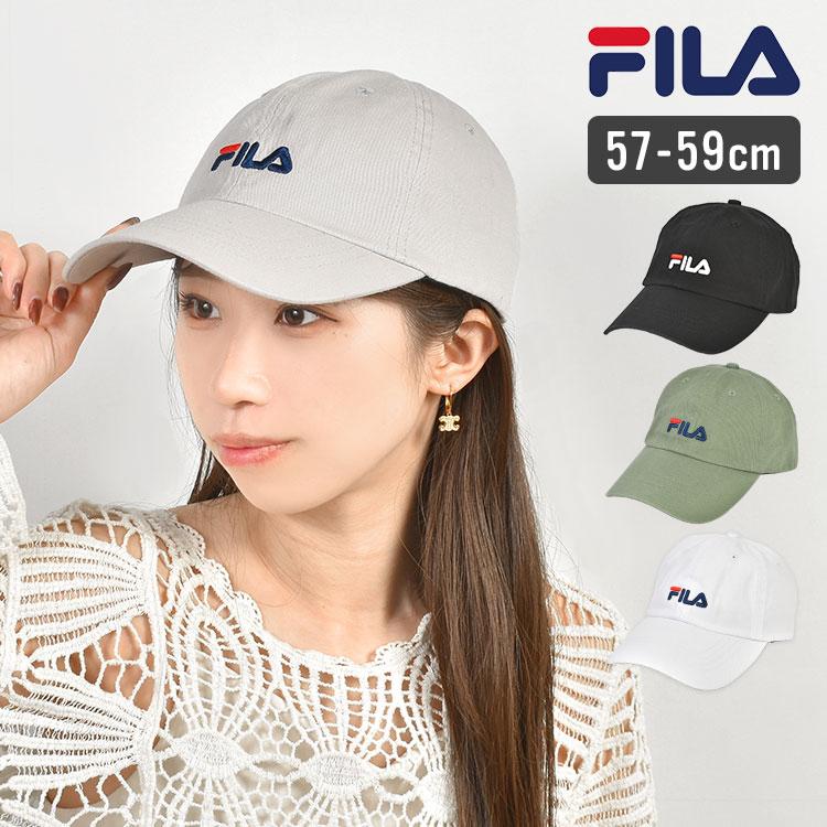 FILA フィラ キャップ レディース ブランド 帽子 綿 コットン 100% くすみカラー 日差し対策 洗濯可能 吸汗速乾 サイズ調整 : TIS - 通販 - Yahoo!ショッピング