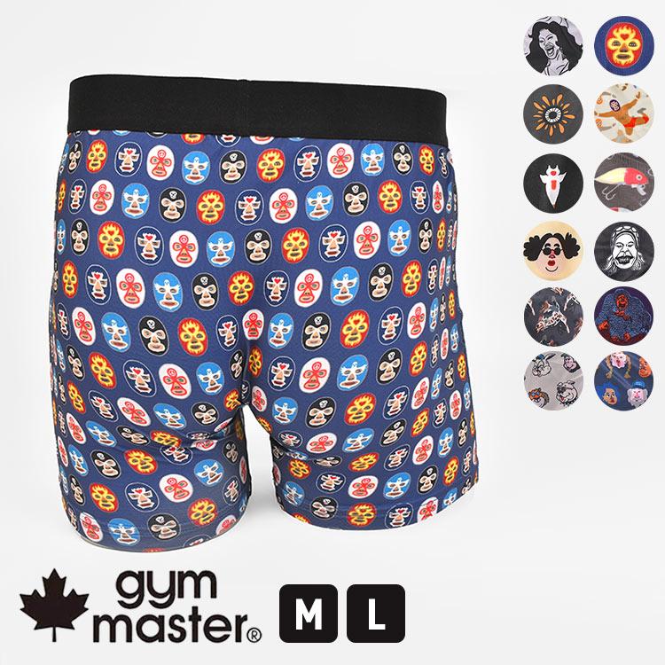 gym master ボクサーパンツ ジムマスター gymmaster メンズ パンツ ローライズ ストレッチ 前閉じ 速乾 薄手 M L おもしろ 派手 カラフル アニマル 下着 : TIS ...