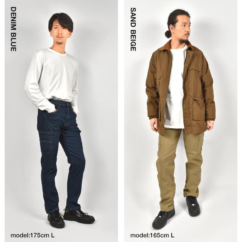 カジメイク カーゴパンツ メンズ スリム デニム 作業着 ズボン 大きいサイズ M L LL 3L 8290 激ラクデニム防寒パンツ おしゃれ : TIS - 通販 - Yahoo!ショッピング
